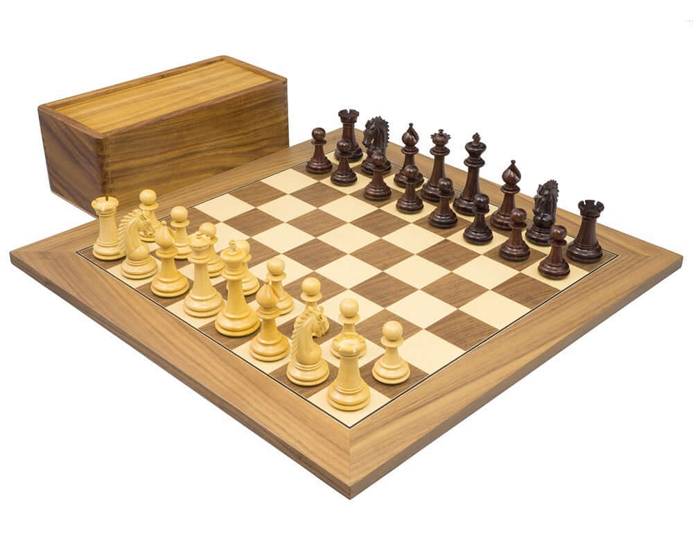 Exquisite Rosewood & Walnut Chess Set Ã¢â‚¬â€œ Sheffield Knight – ChessSets