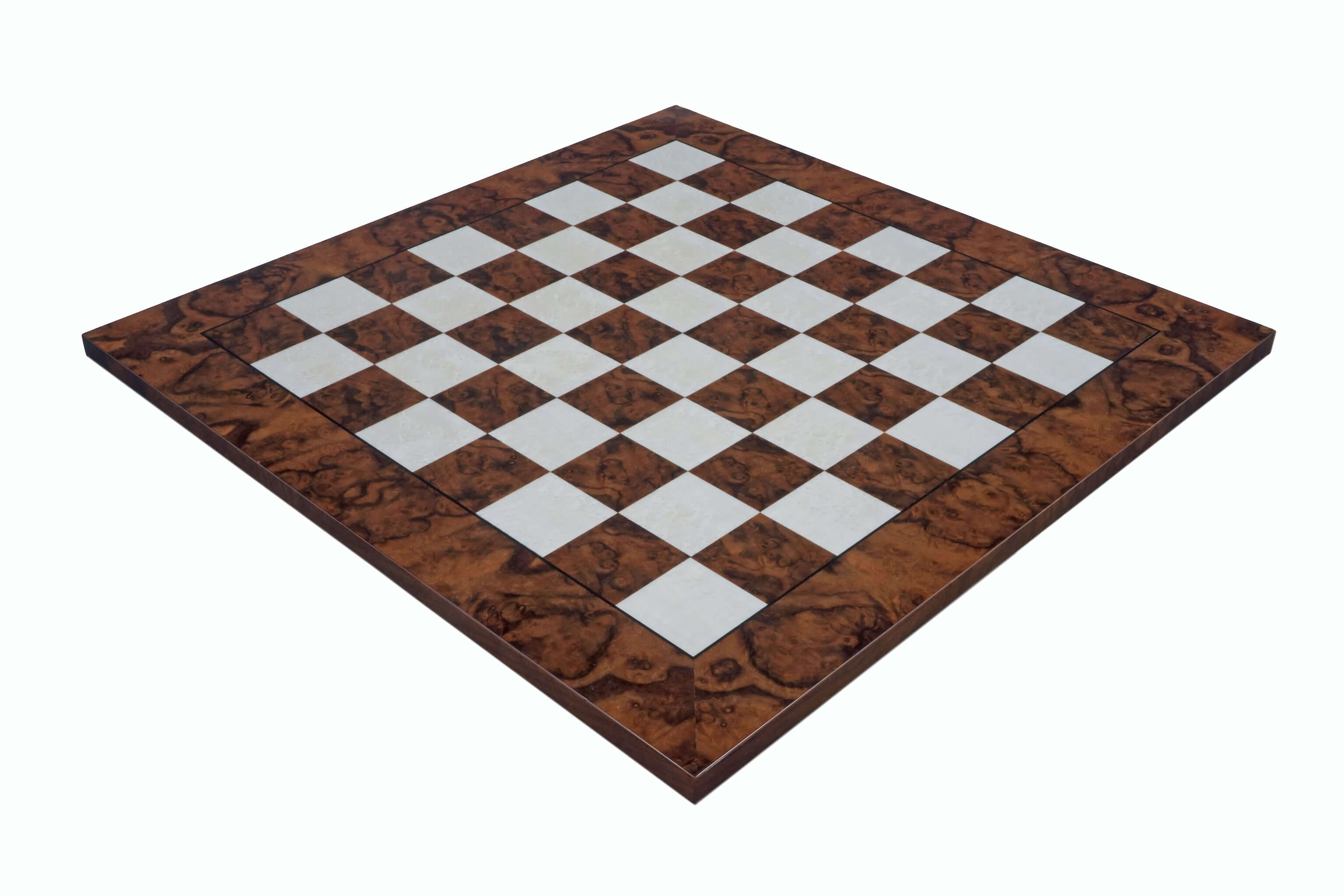 17" Dark Walnut & Elmwood Luxury Chess Board – ChessSets